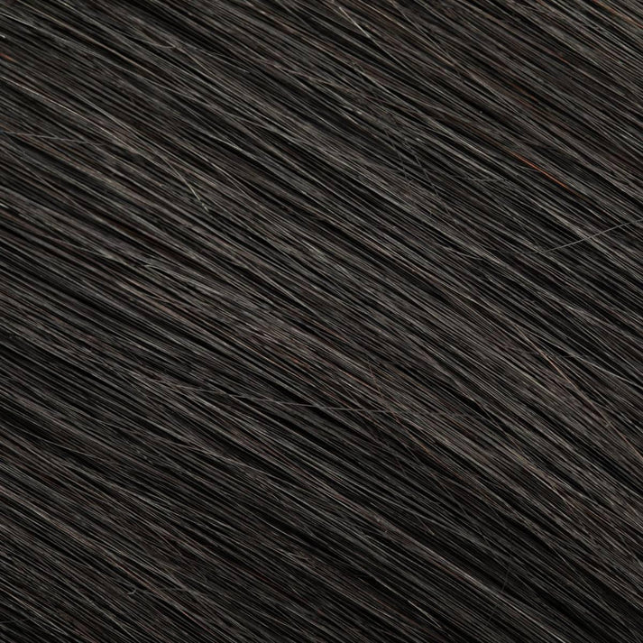 Jet Black Straight Human Hair Seamless Clip-Ins – GoNaked Hair